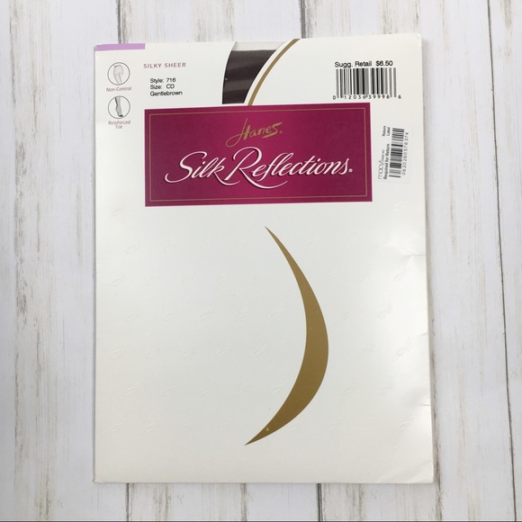 Hanes | Accessories | Hanes Silk Reflections Silky Sheer Brown ...